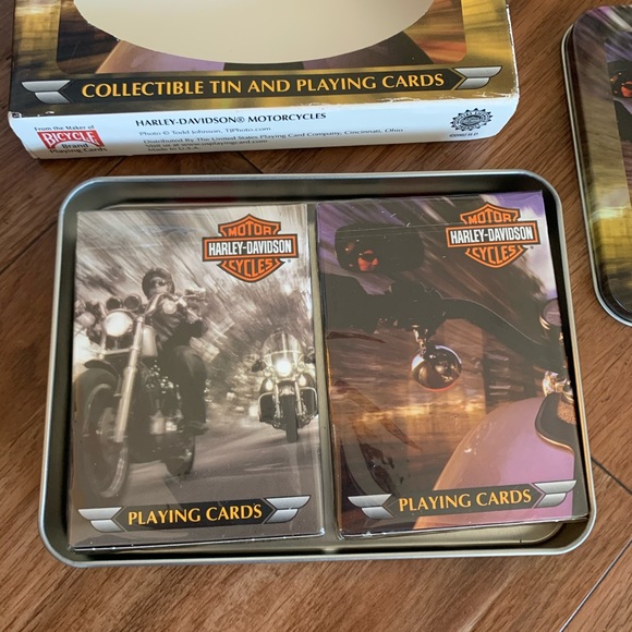 Harley-Davidson | Games | Harley Davidson Collectible Tin Playing Cards ...